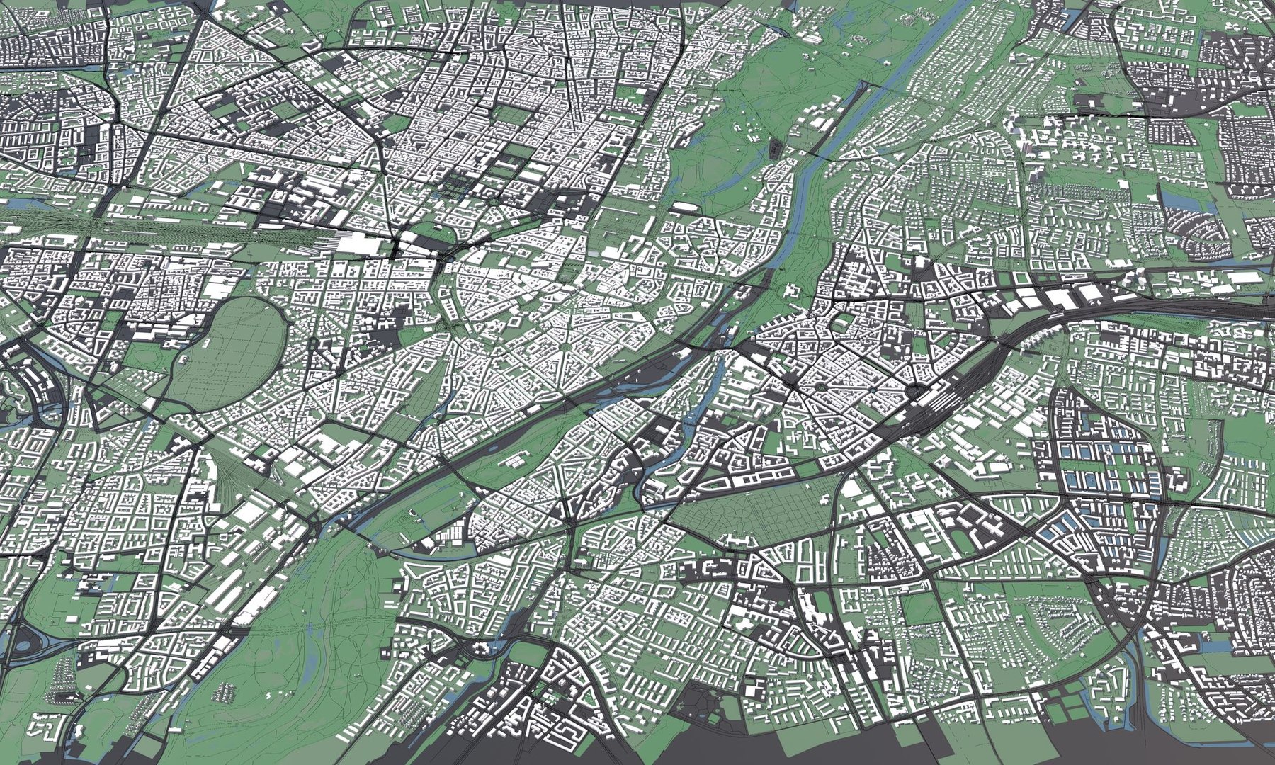 3D Germany - Cities And Mass Building Model - TurboSquid 2390229