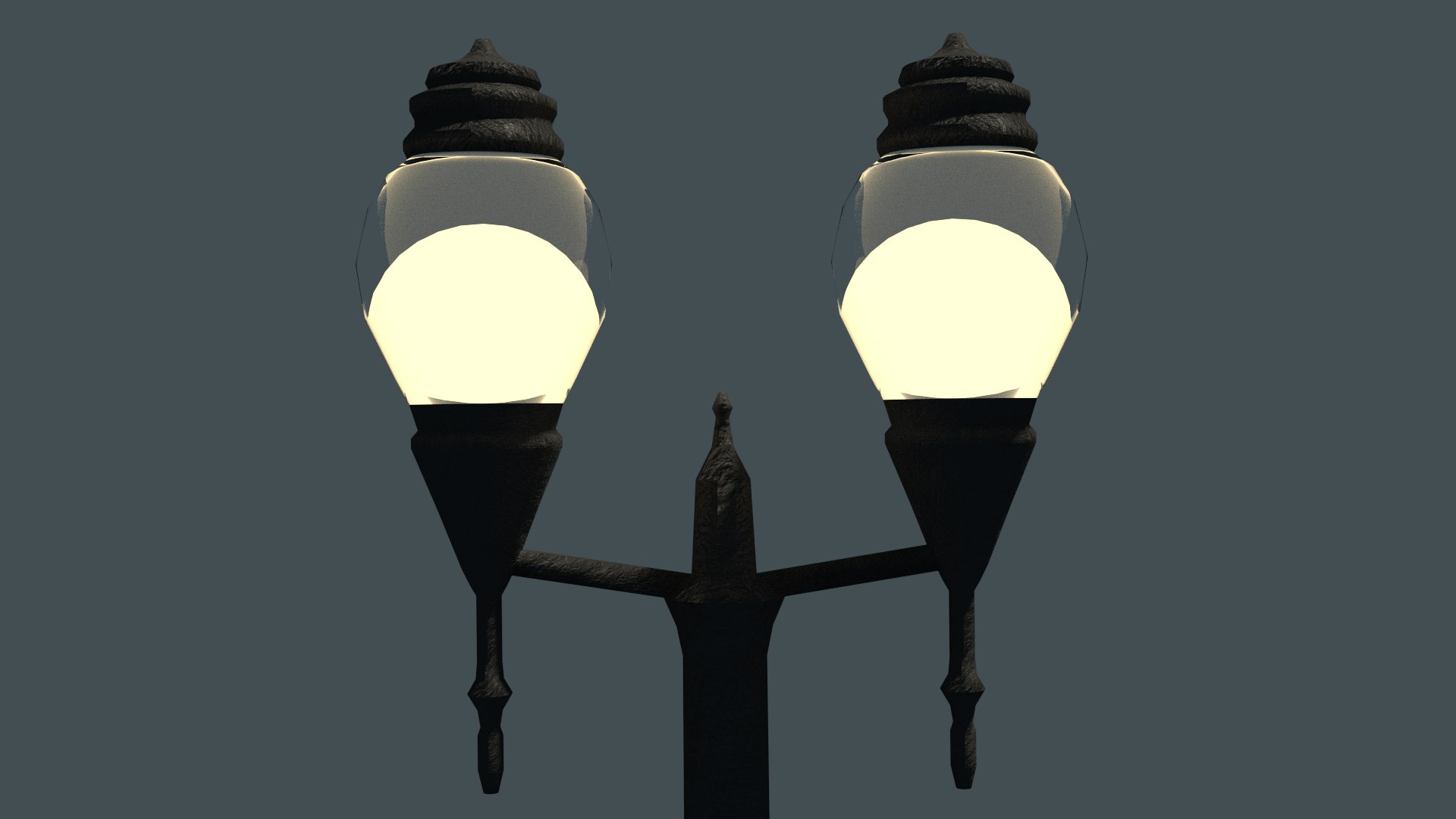 3d Model Of City Lamp Post