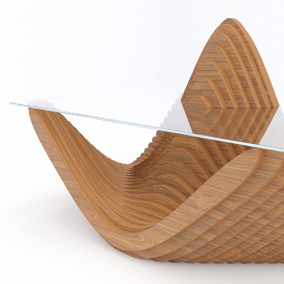 3D Model Parametric Coffee Table - TurboSquid 2223369