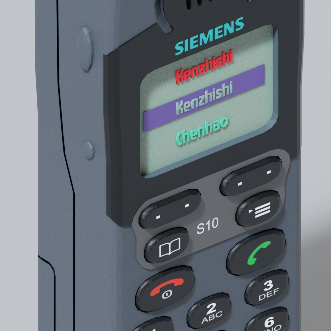 Siemens S10 Mobile Phone 3D - TurboSquid 1553887
