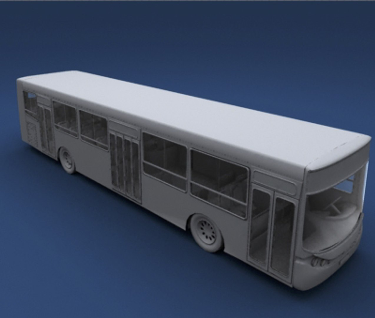 3d urban request bus model
