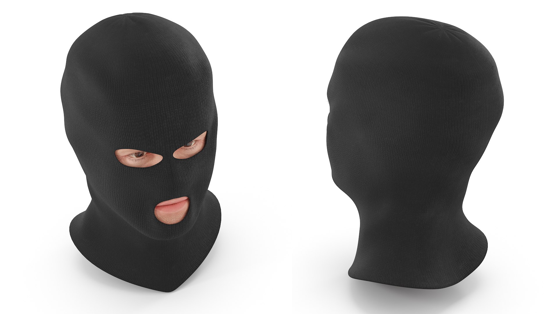 3D Model Robber Character Head Wearing Mask - TurboSquid 2328298