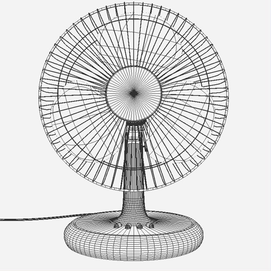 3d Standing Fan Model