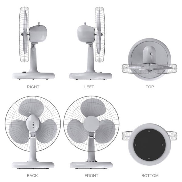 3d standing fan model