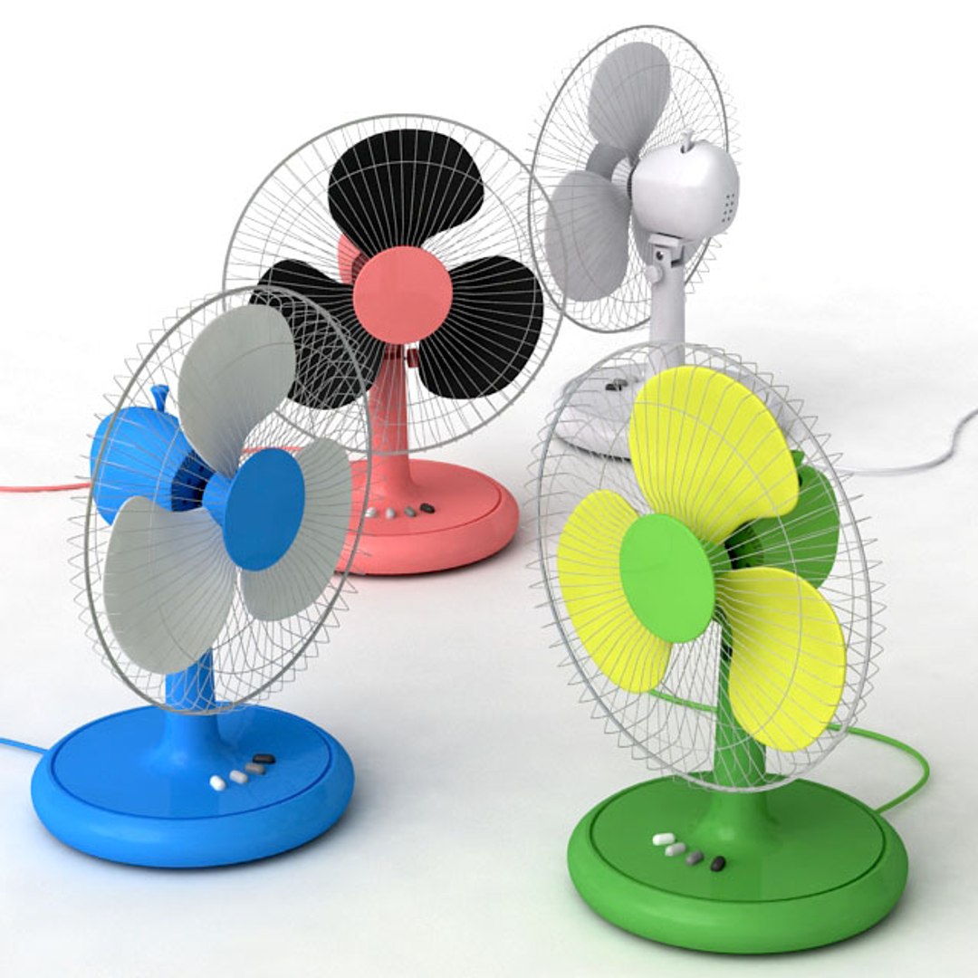 3d Standing Fan Model