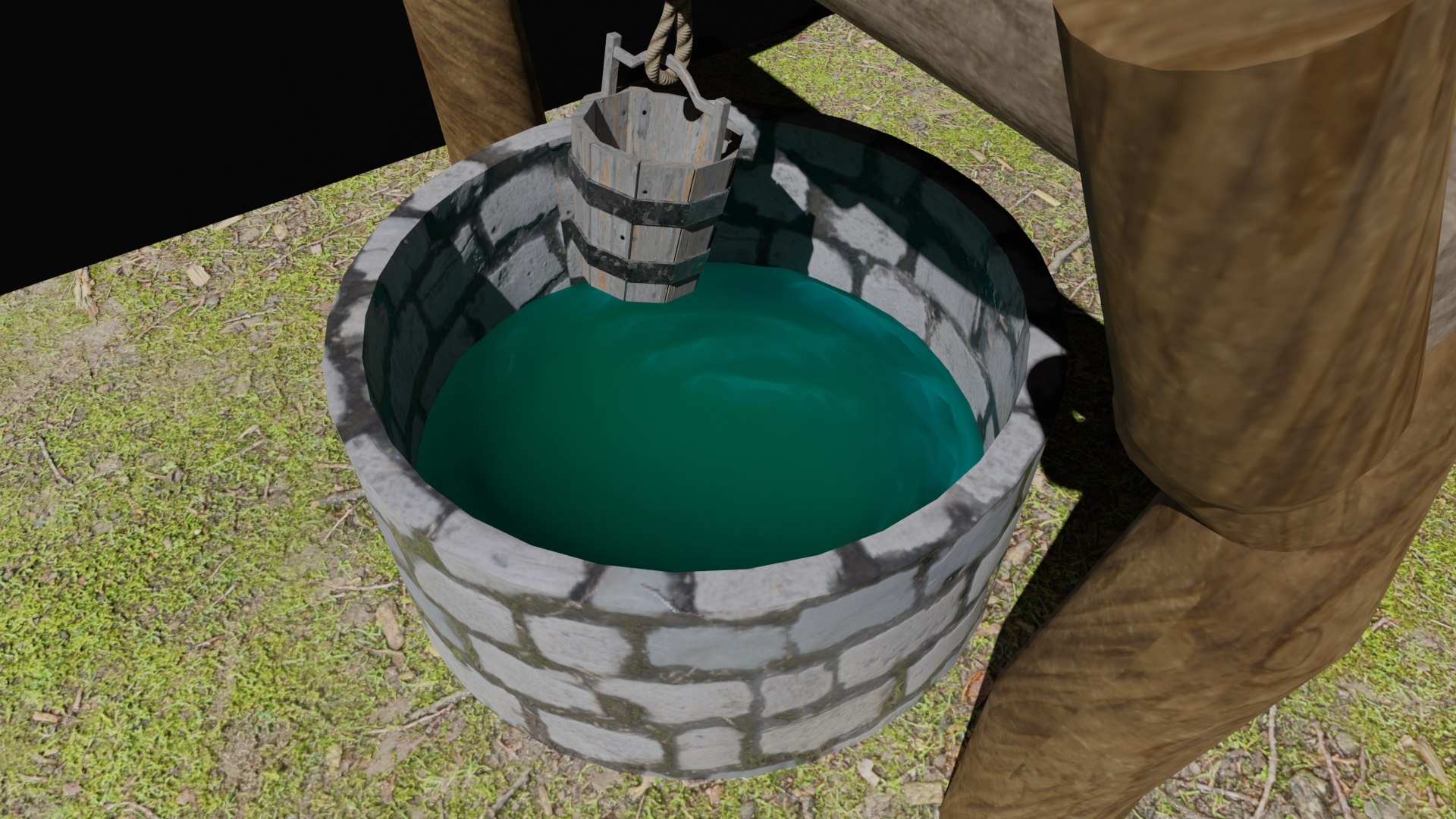 Medieval well 3D model 3D model - TurboSquid 1882297
