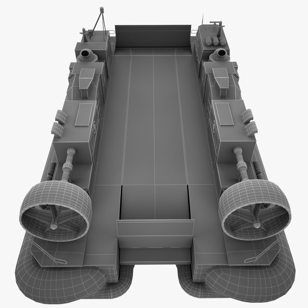 Lcac Hovercraft 3d Max