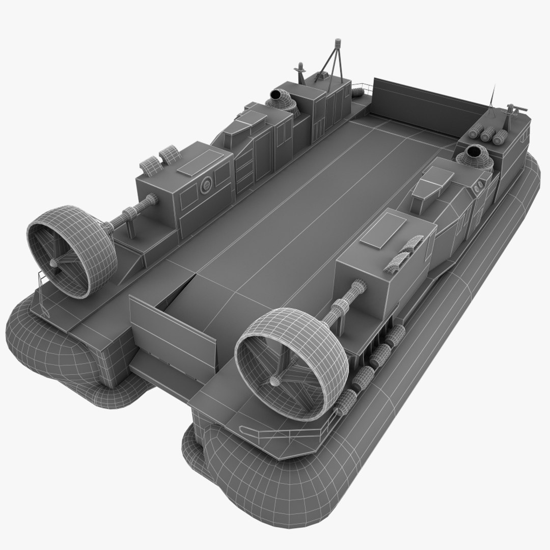 Lcac Hovercraft 3d Max