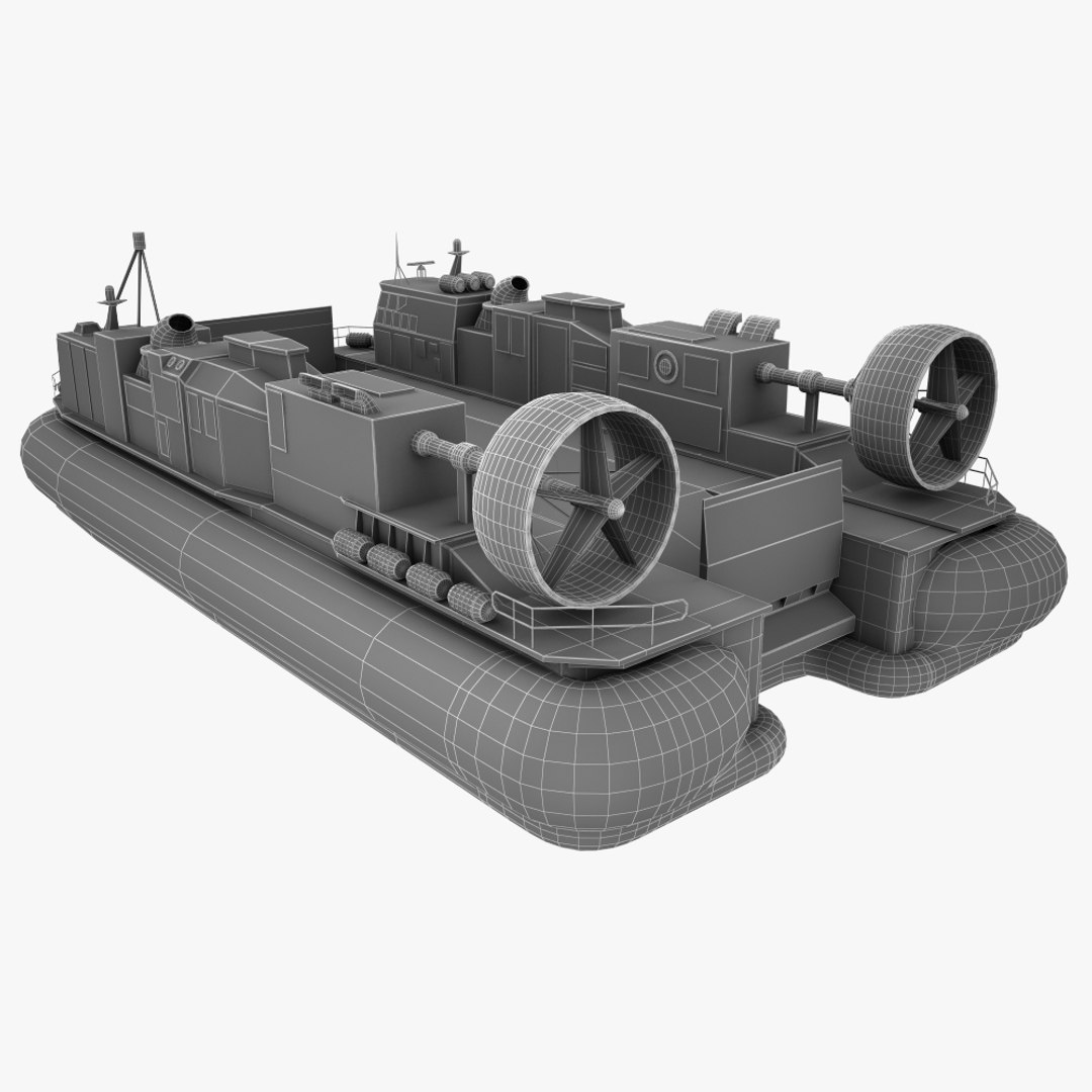 Lcac Hovercraft 3d Max