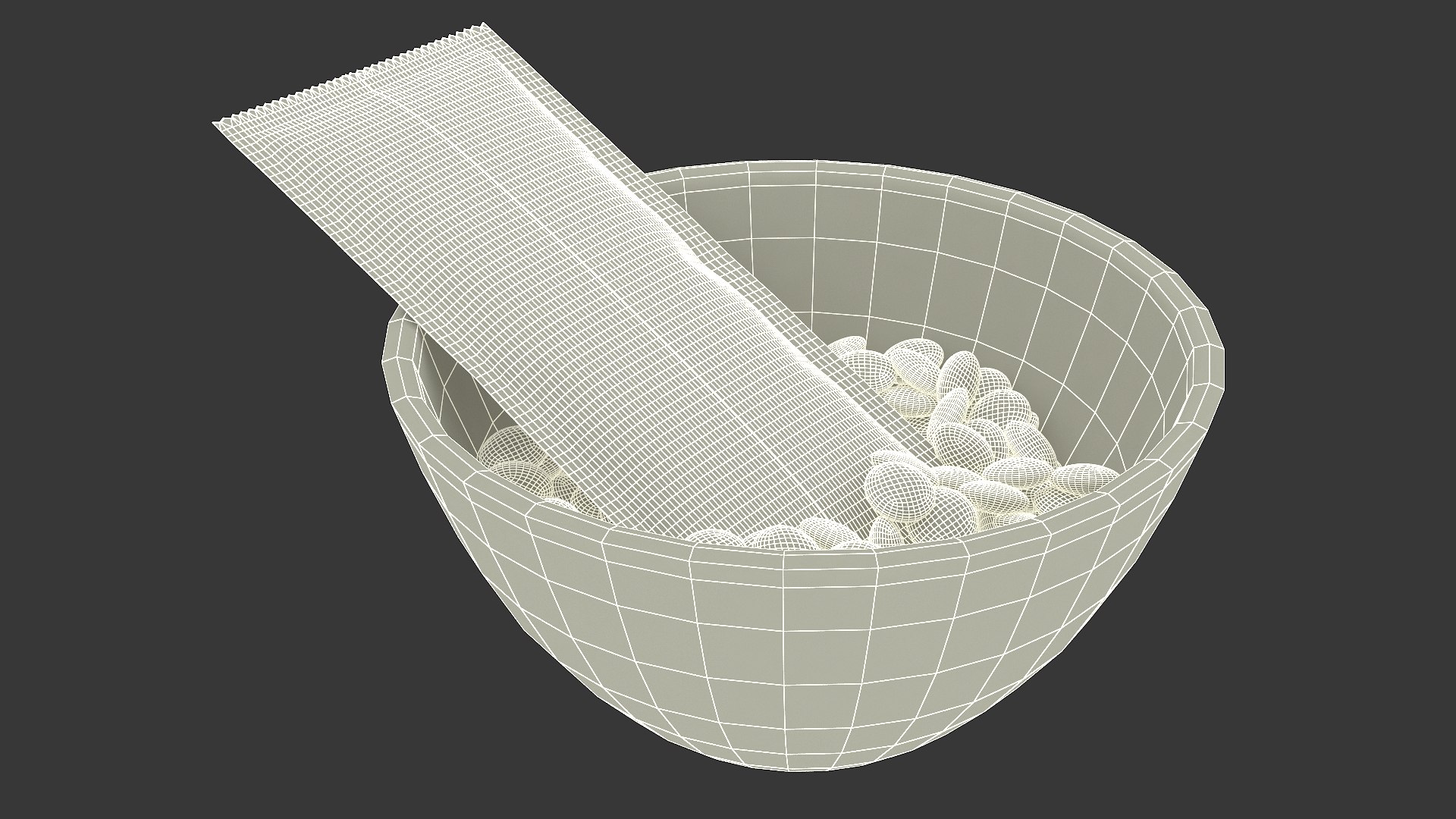 3D M And Ms Candies In Bowl With Package - TurboSquid 2287218
