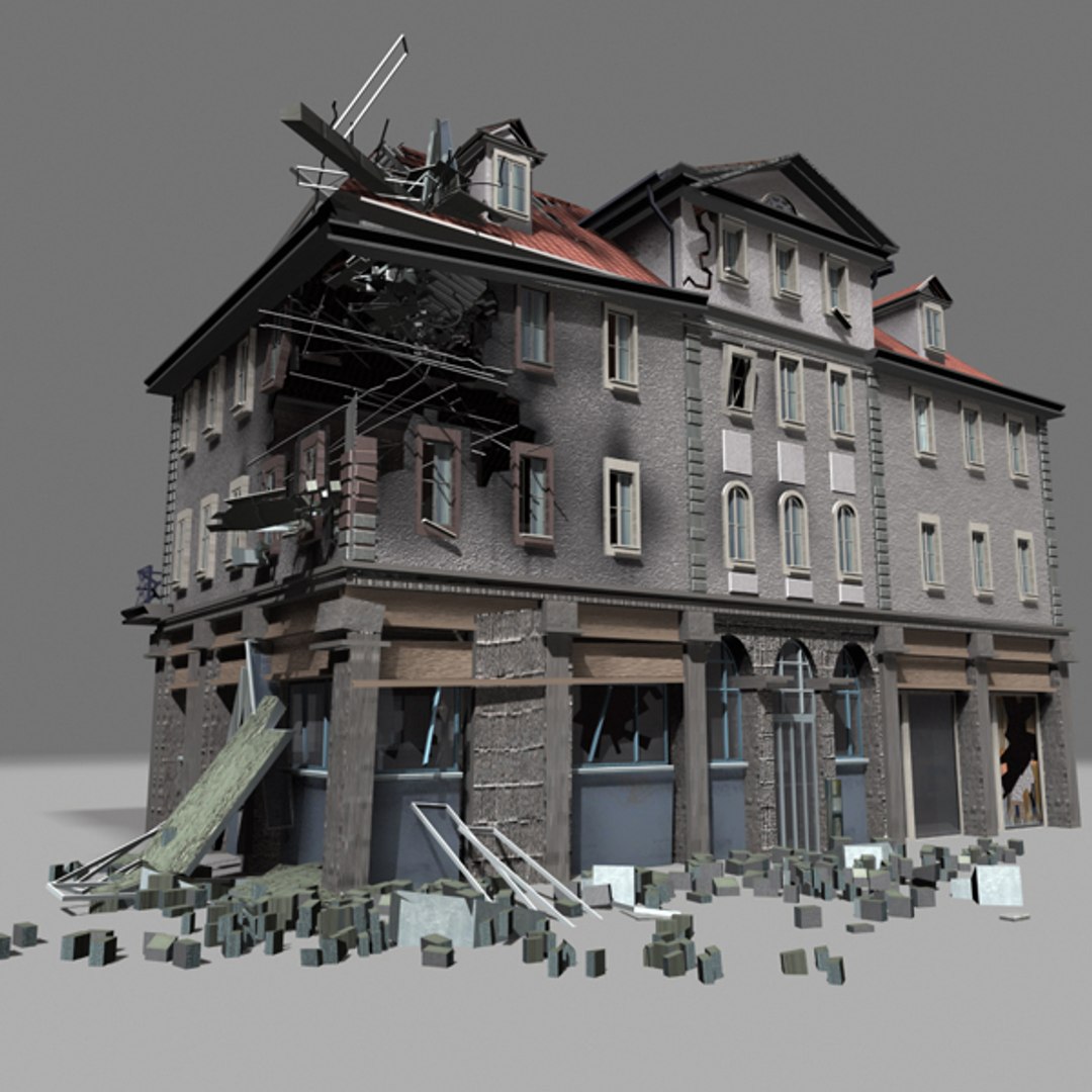 Ruin Building 3d Model