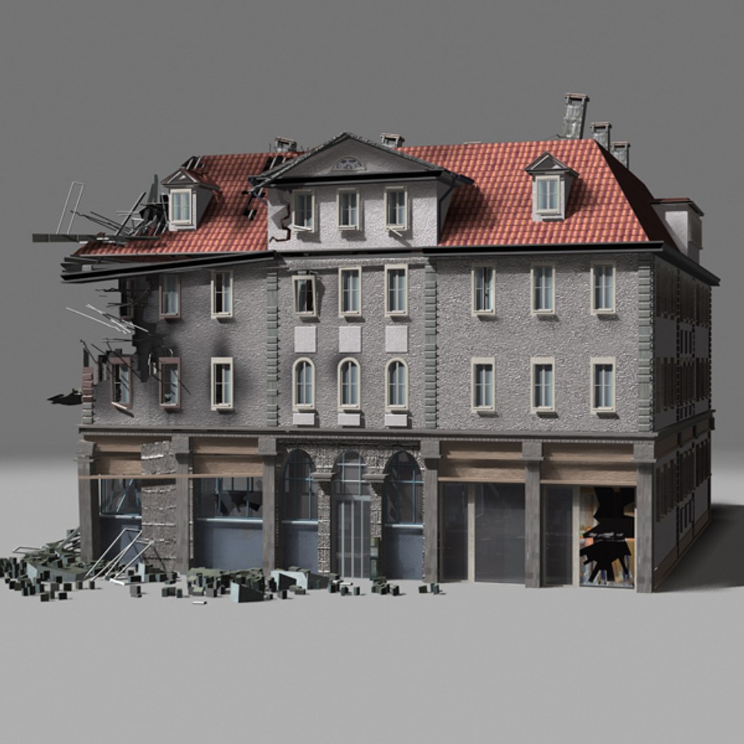 Ruin Building 3d Model
