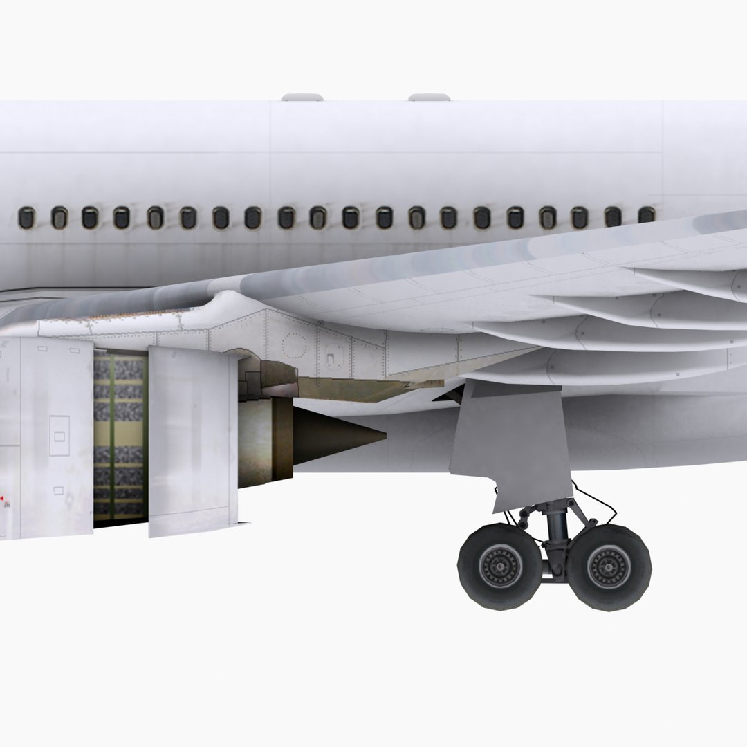 3d A330-200 Ge Engine Model