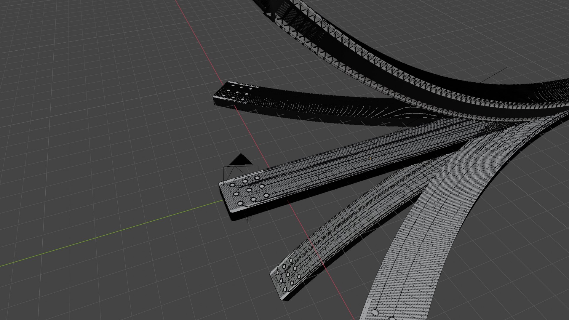 3D 9 Channel Neural Probe With Bending Model - TurboSquid 2253390