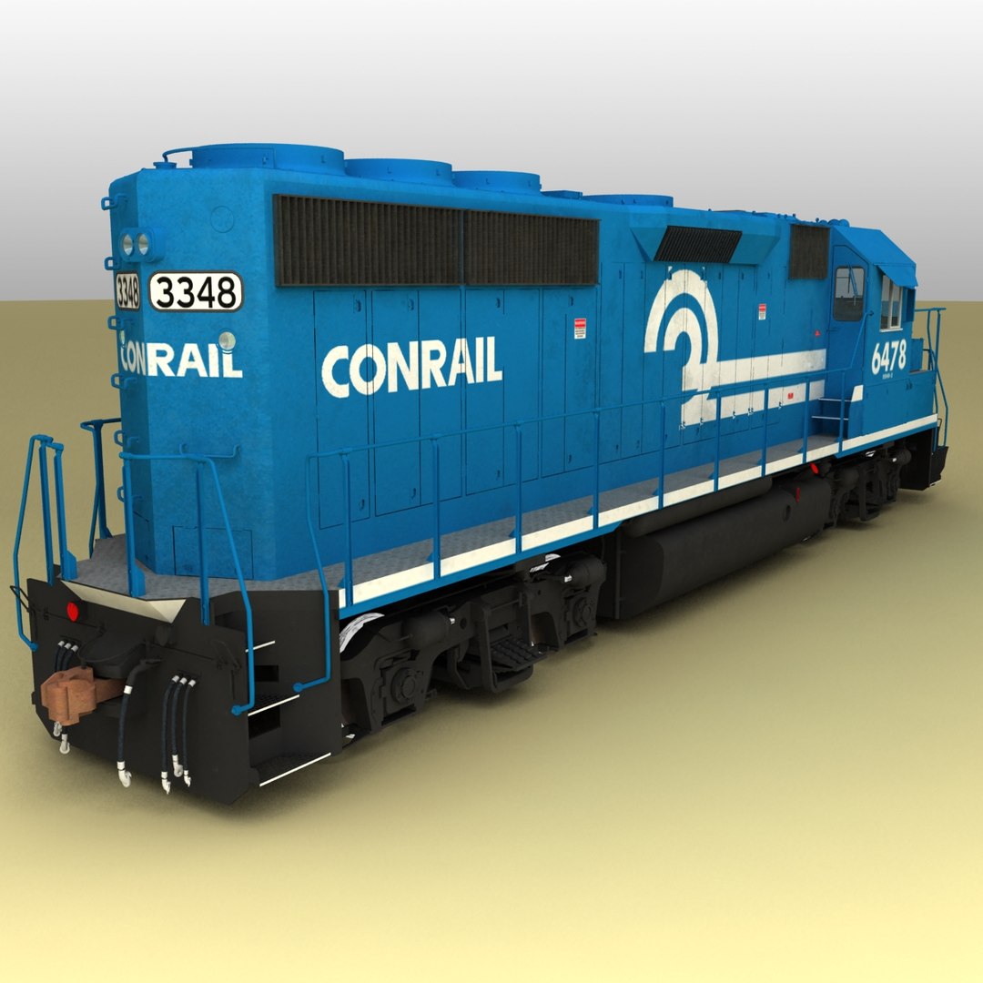 Emd Gp40-2 Engines Locomotive Max