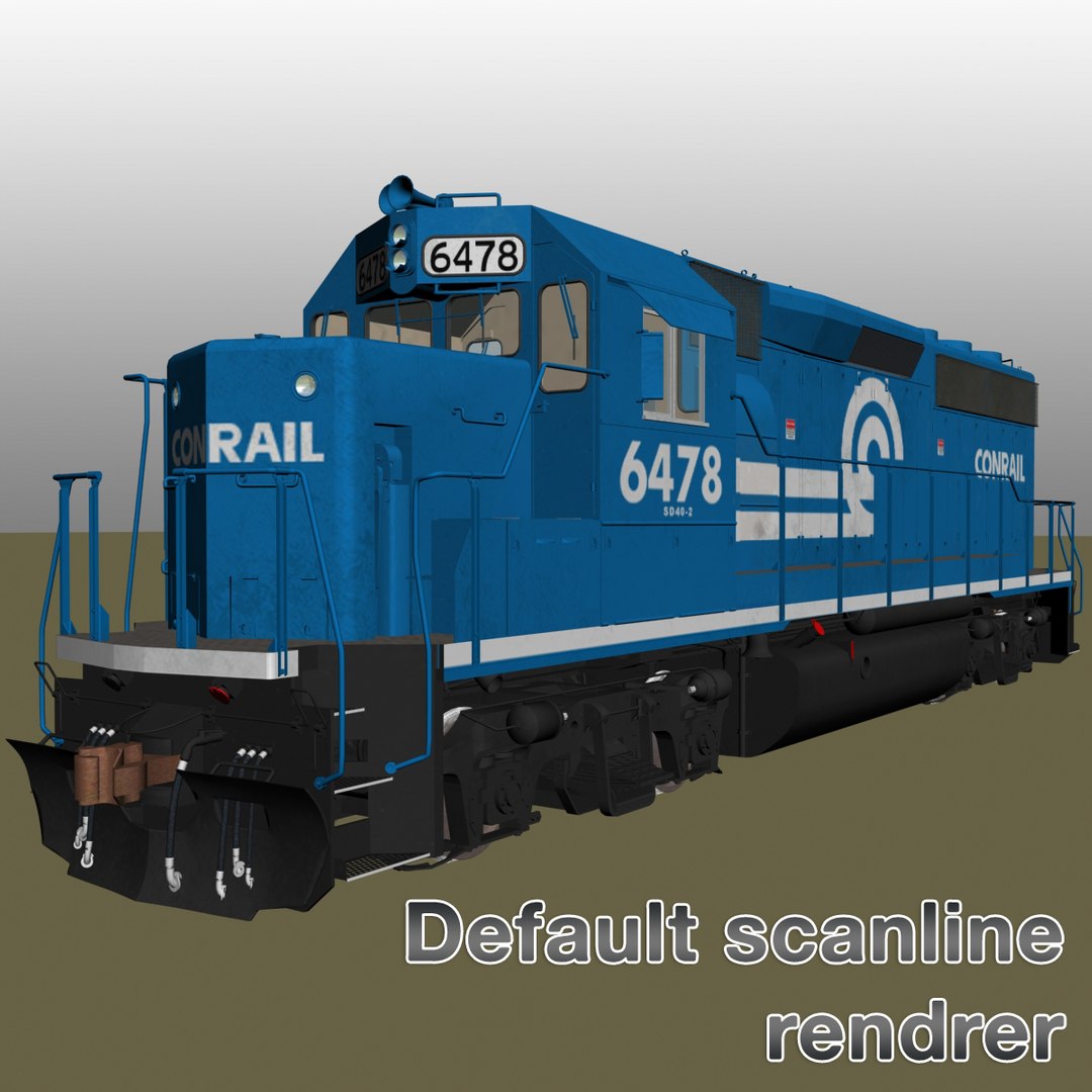 Emd Gp40-2 Engines Locomotive Max