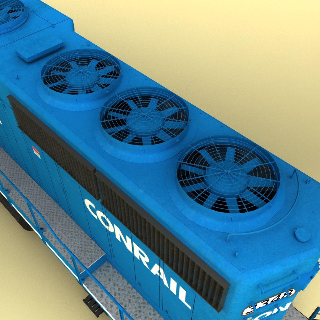 Emd Gp40-2 Engines Locomotive Max