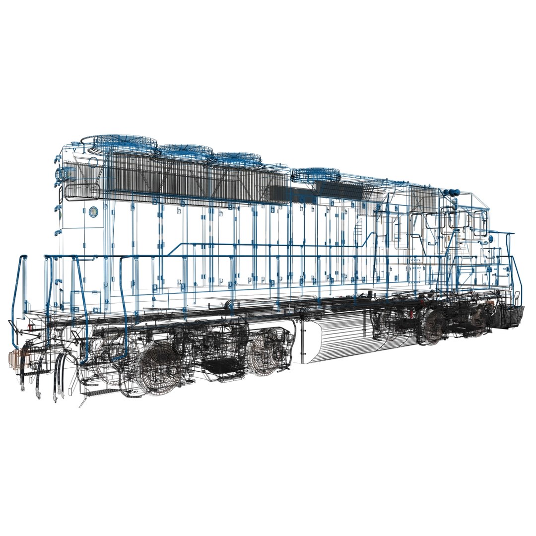 Emd Gp40-2 Engines Locomotive Max