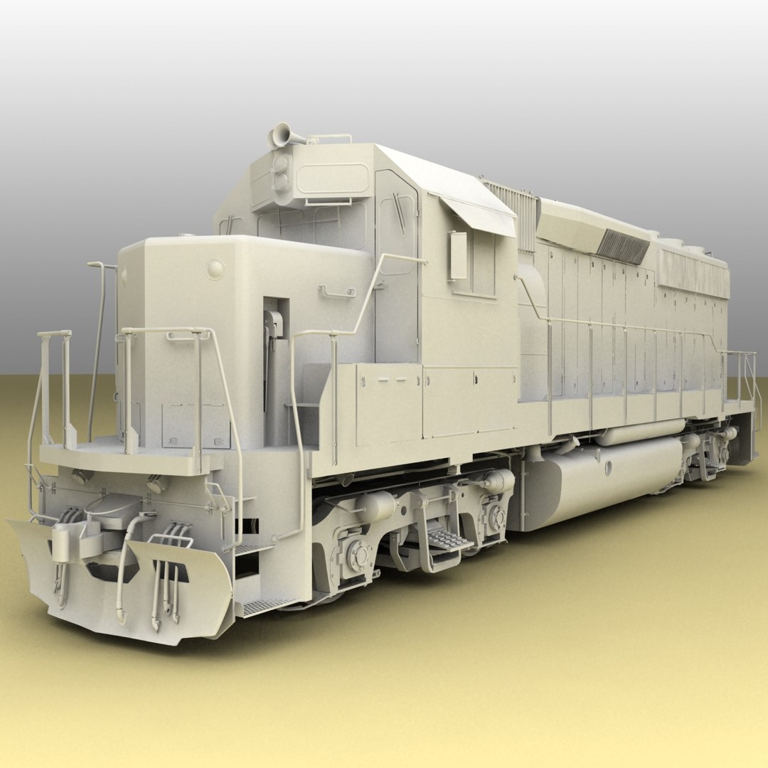 Emd Gp40-2 Engines Locomotive Max