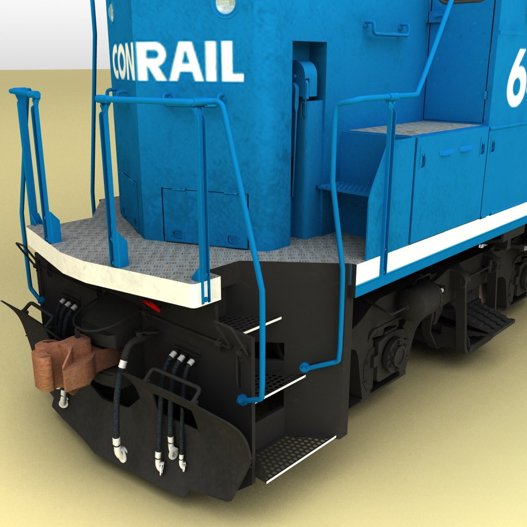 Emd Gp40-2 Engines Locomotive Max