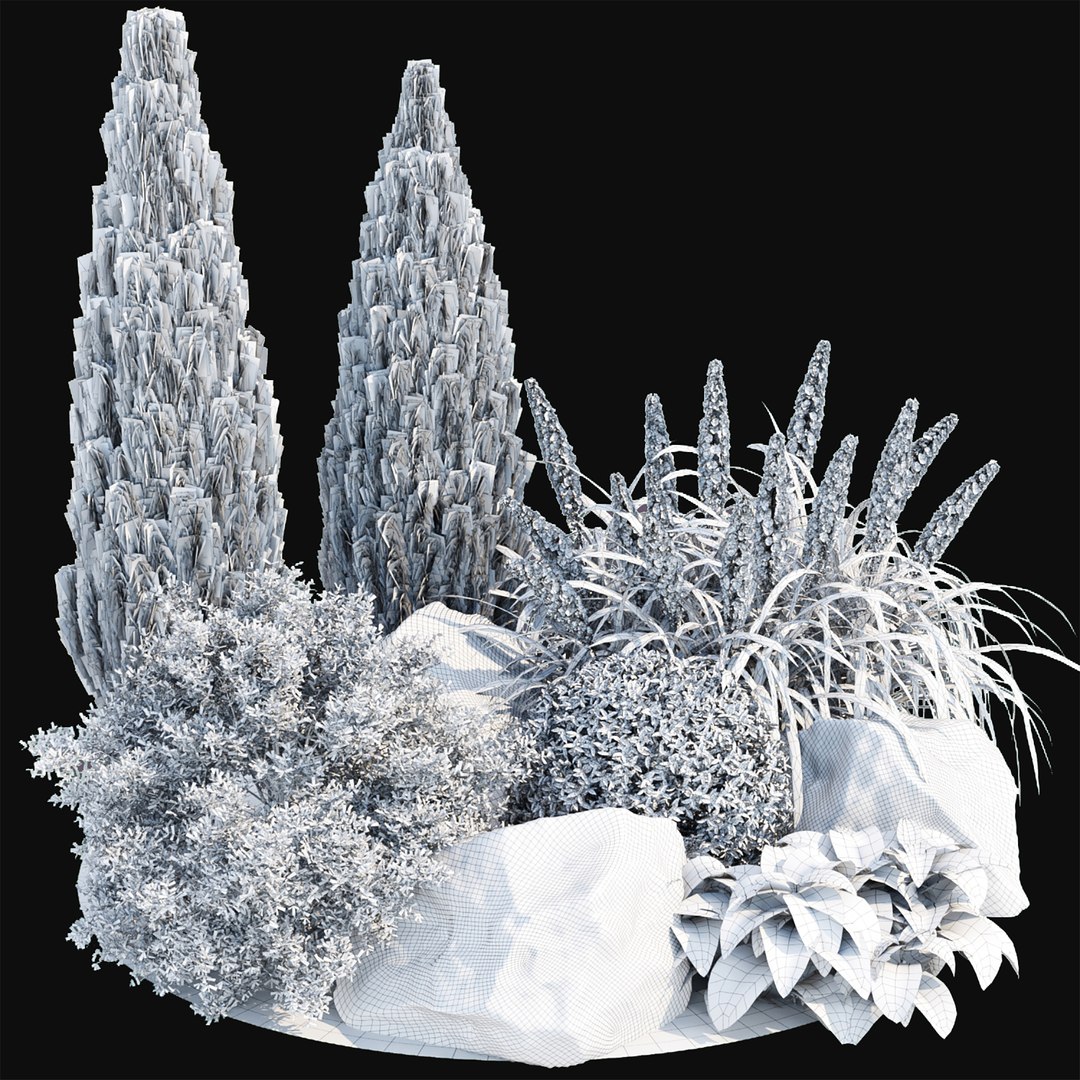 3D Model Plants For Outdoor Collection Vol 177 - TurboSquid 2011550