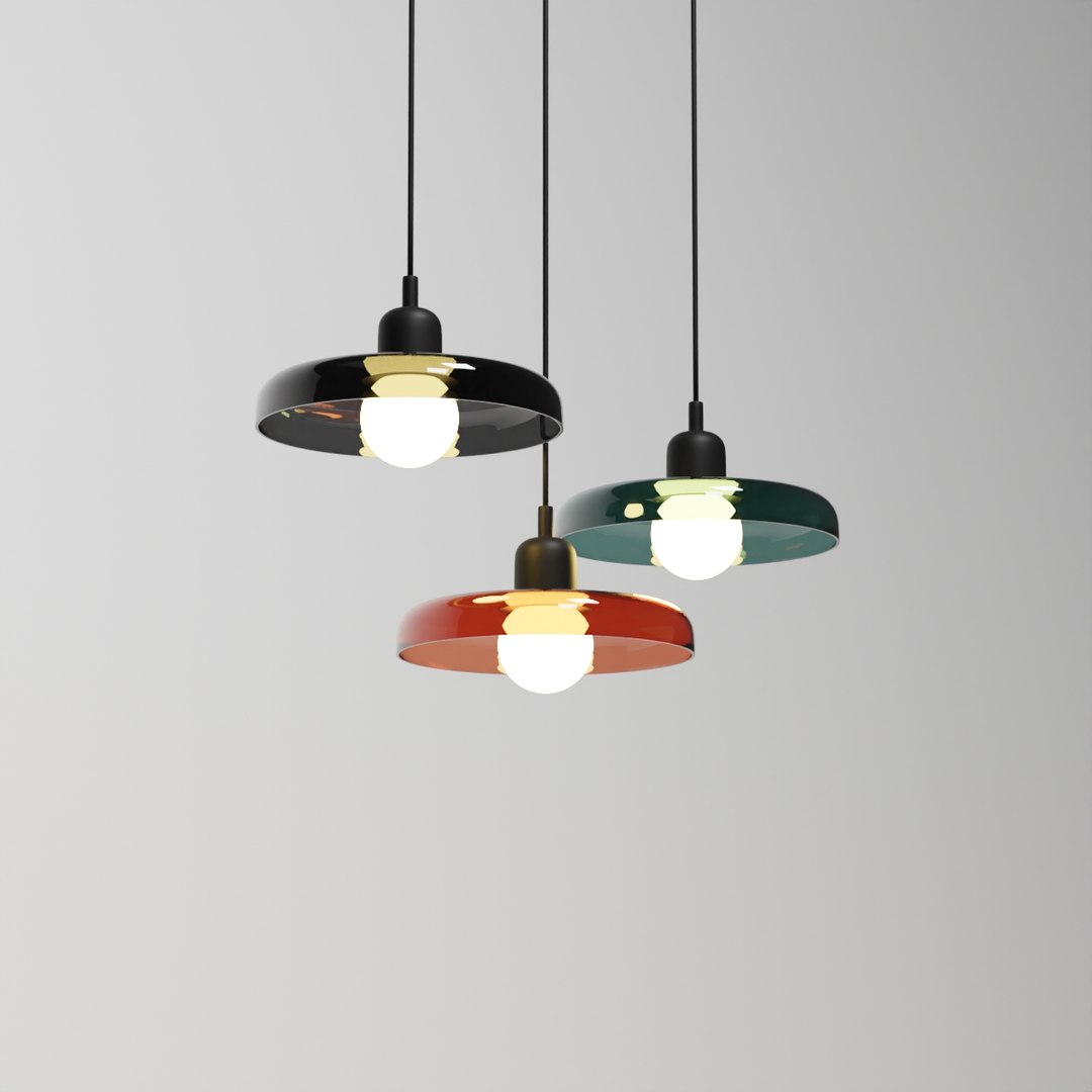 Realistic Modern Glass Pendant 3D Model - TurboSquid 2215621
