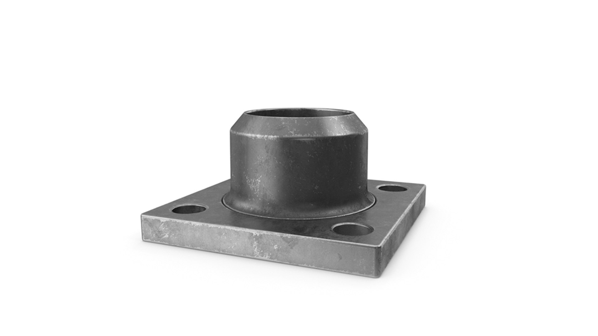 Square Flange Metal Armor PBR Model - TurboSquid 2299830