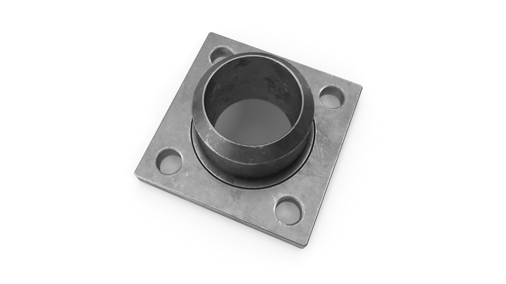 Square Flange Metal Armor PBR Model - TurboSquid 2299830