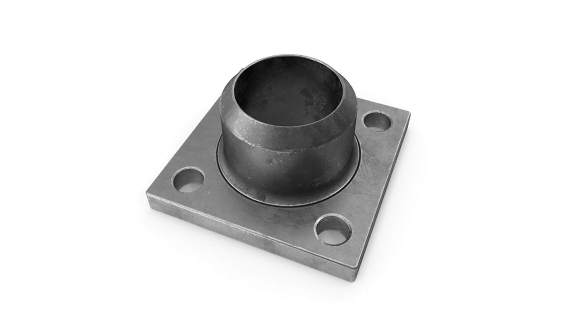 Square Flange Metal Armor PBR Model - TurboSquid 2299830