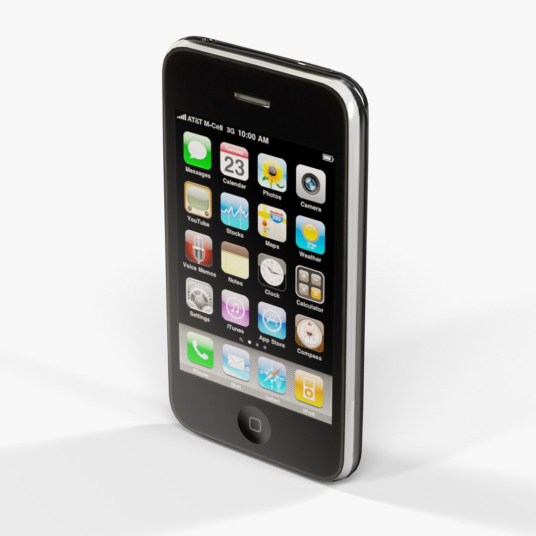 3d apple iphone 3gs phone model
