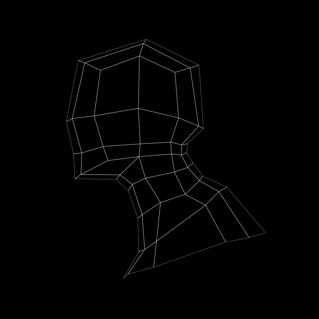 Human Basic Head Obj Free