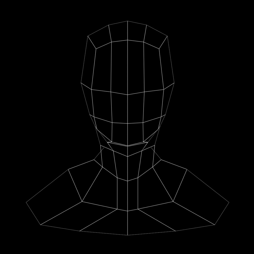 Human Basic Head Obj Free