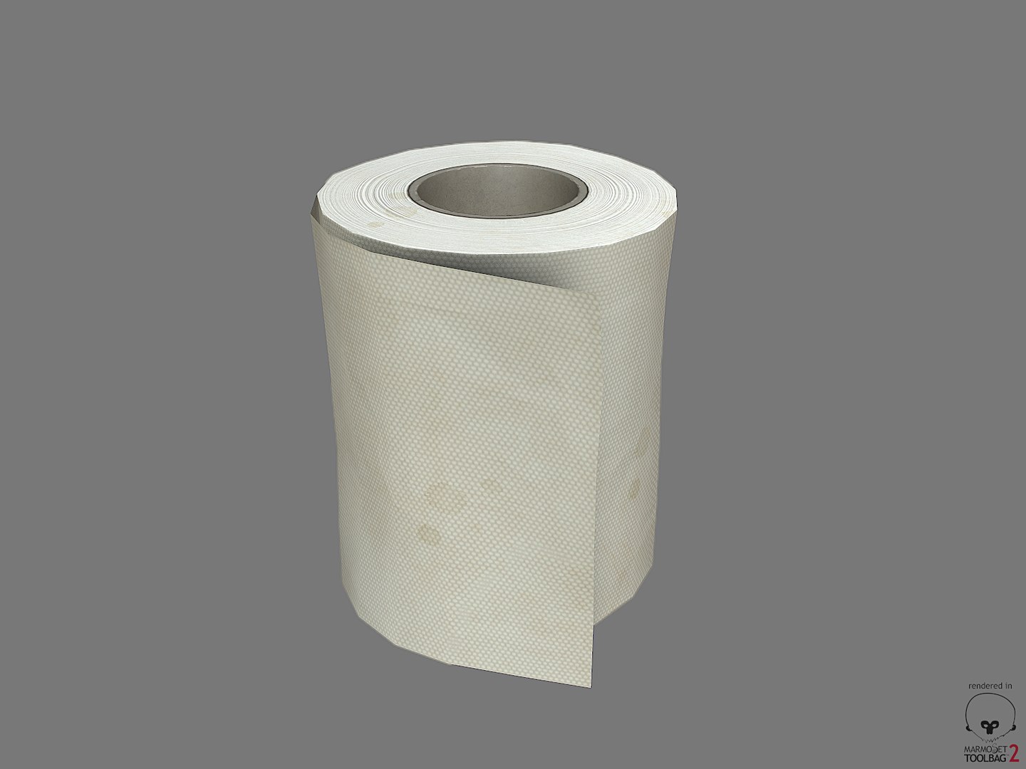Free Wc Toilet Paper Pbr 3d Model