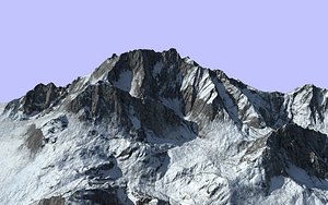 3D model snow mountain terrain - TurboSquid 1460530