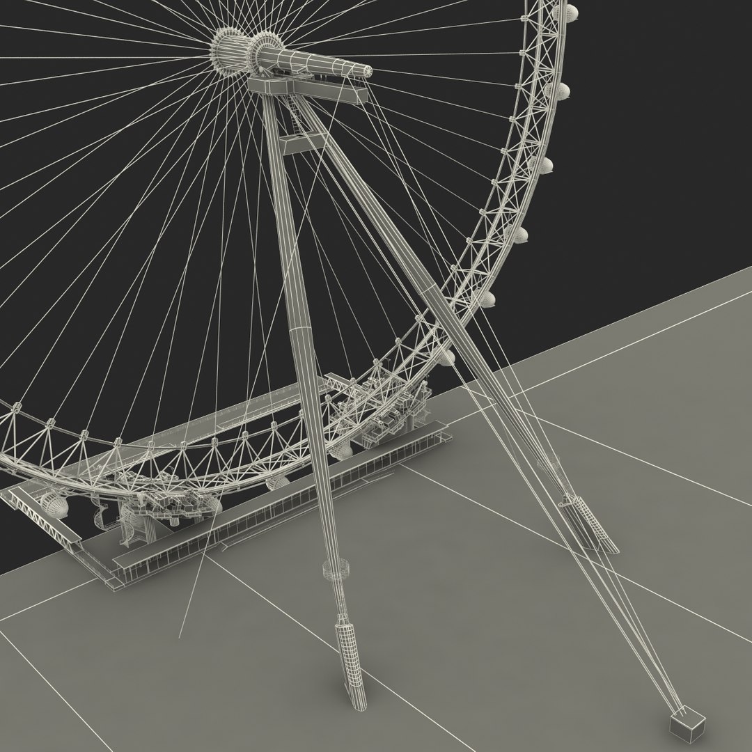 3d london eye model