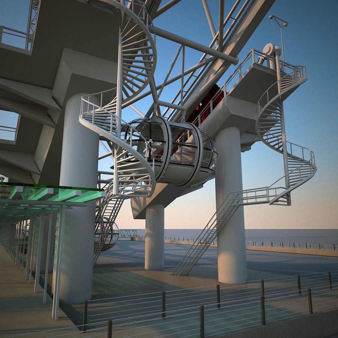 3d London Eye Model