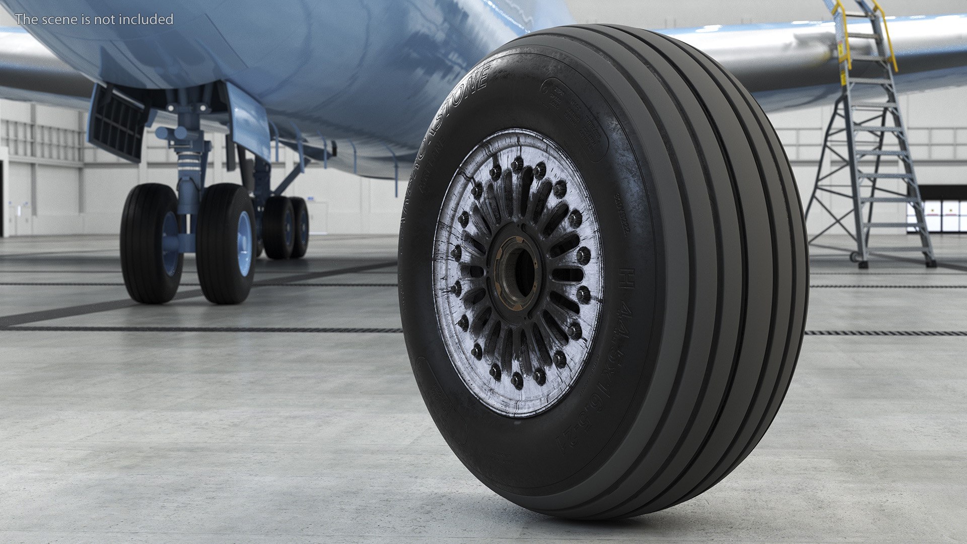 Boeing 737 Aircraft Wheel Dirty 3D Model - TurboSquid 2165615
