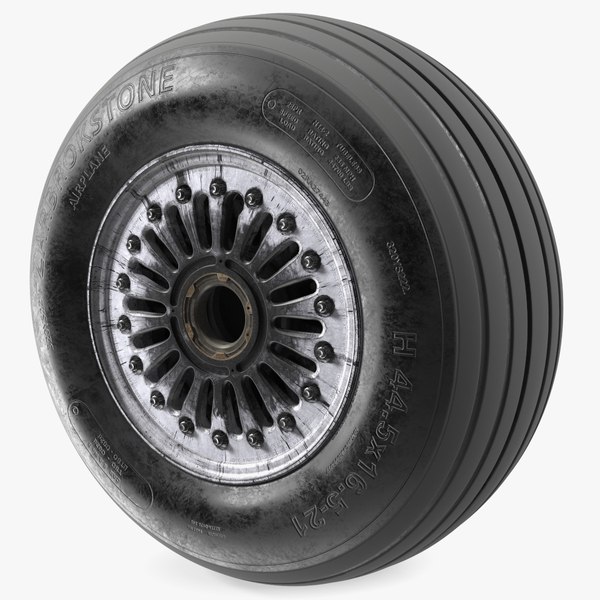 3D модель Колесо самолета Boeing 737 грязное - TurboSquid 2165615