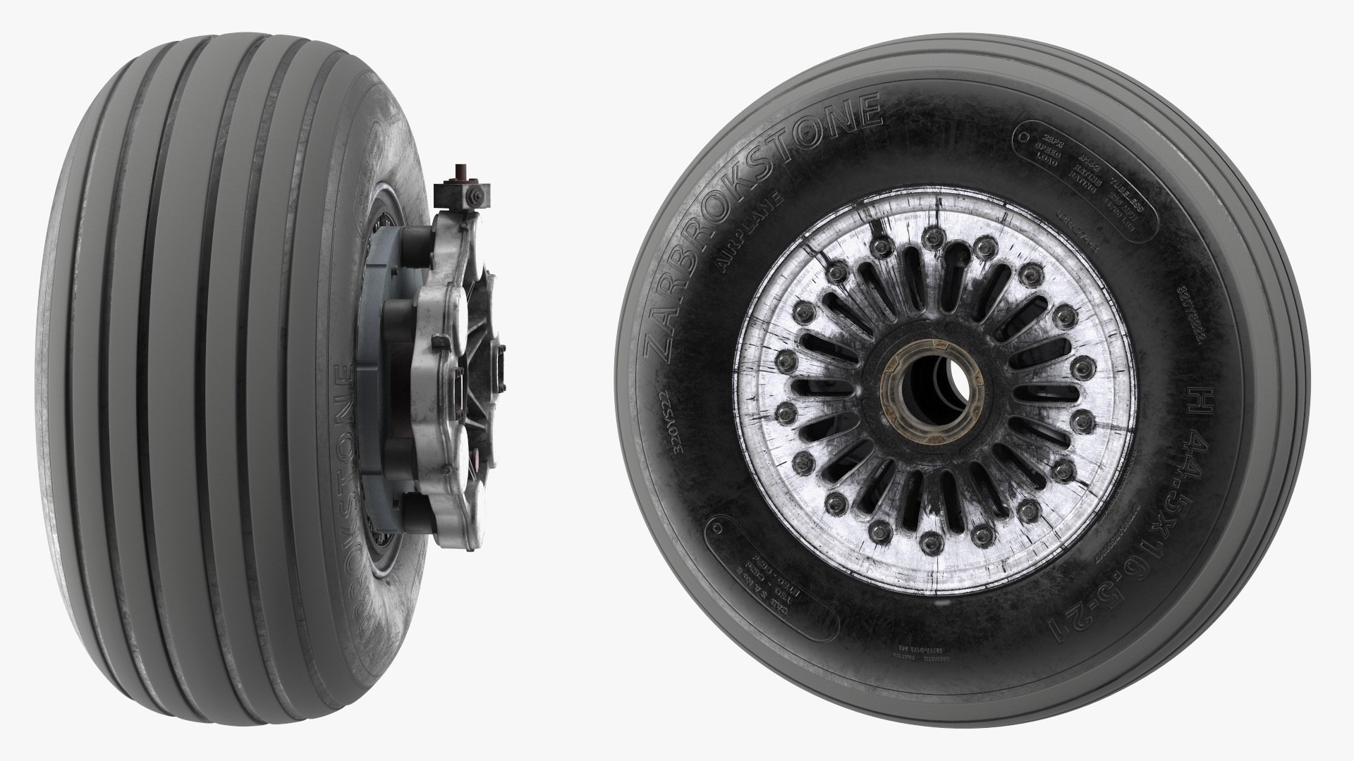 Boeing 737 Aircraft Wheel Dirty 3D Model - TurboSquid 2165615