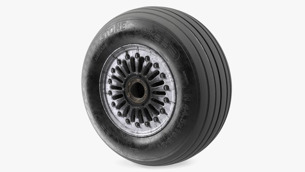 Roda de avião Boeing 737 suja Modelo 3D - TurboSquid 2165615