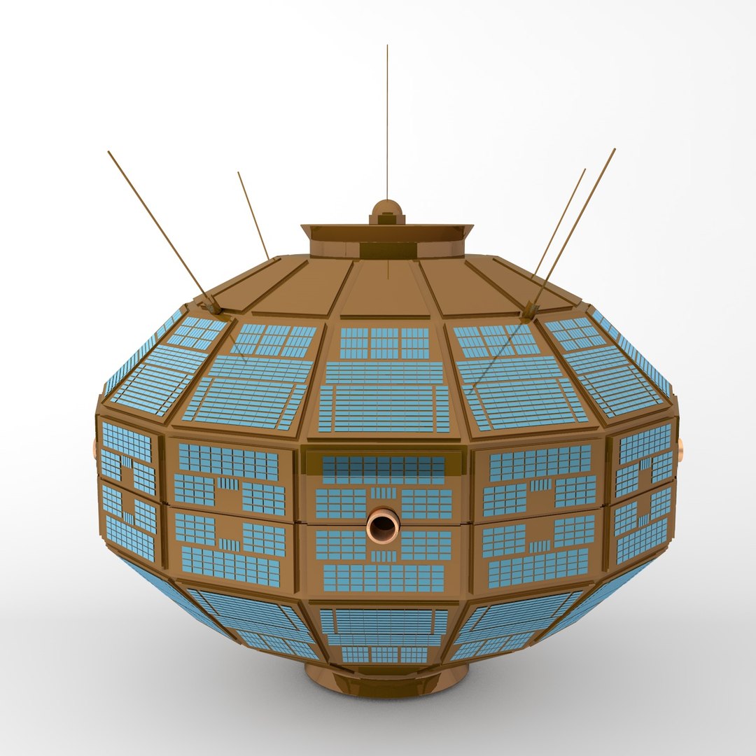 3d Alouette 1 Satelitte Model