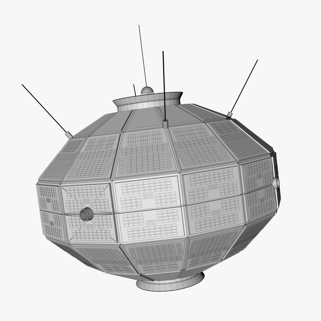3d Alouette 1 Satelitte Model