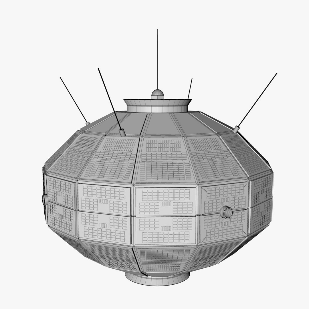 3d Alouette 1 Satelitte Model