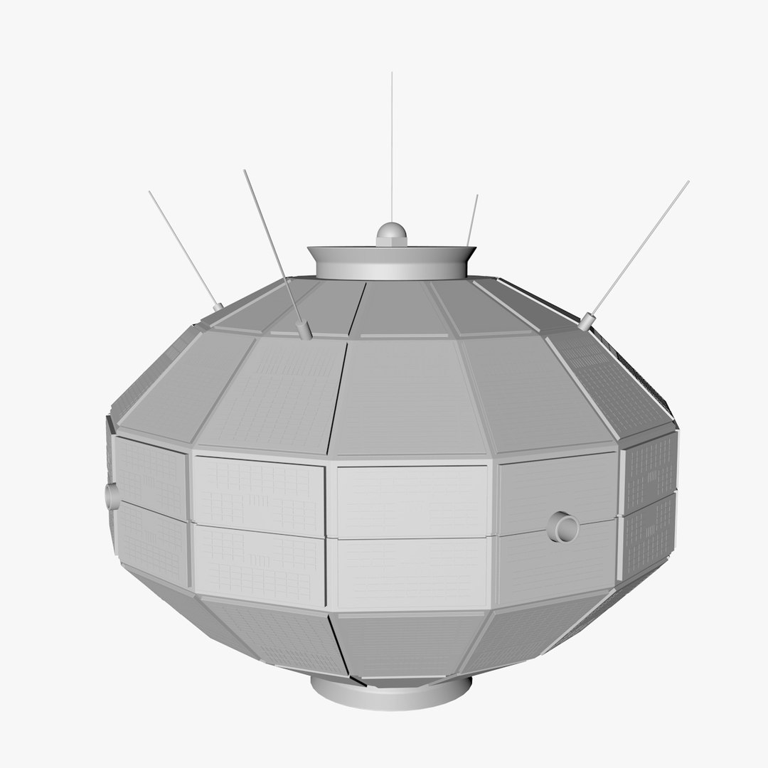 3d Alouette 1 Satelitte Model