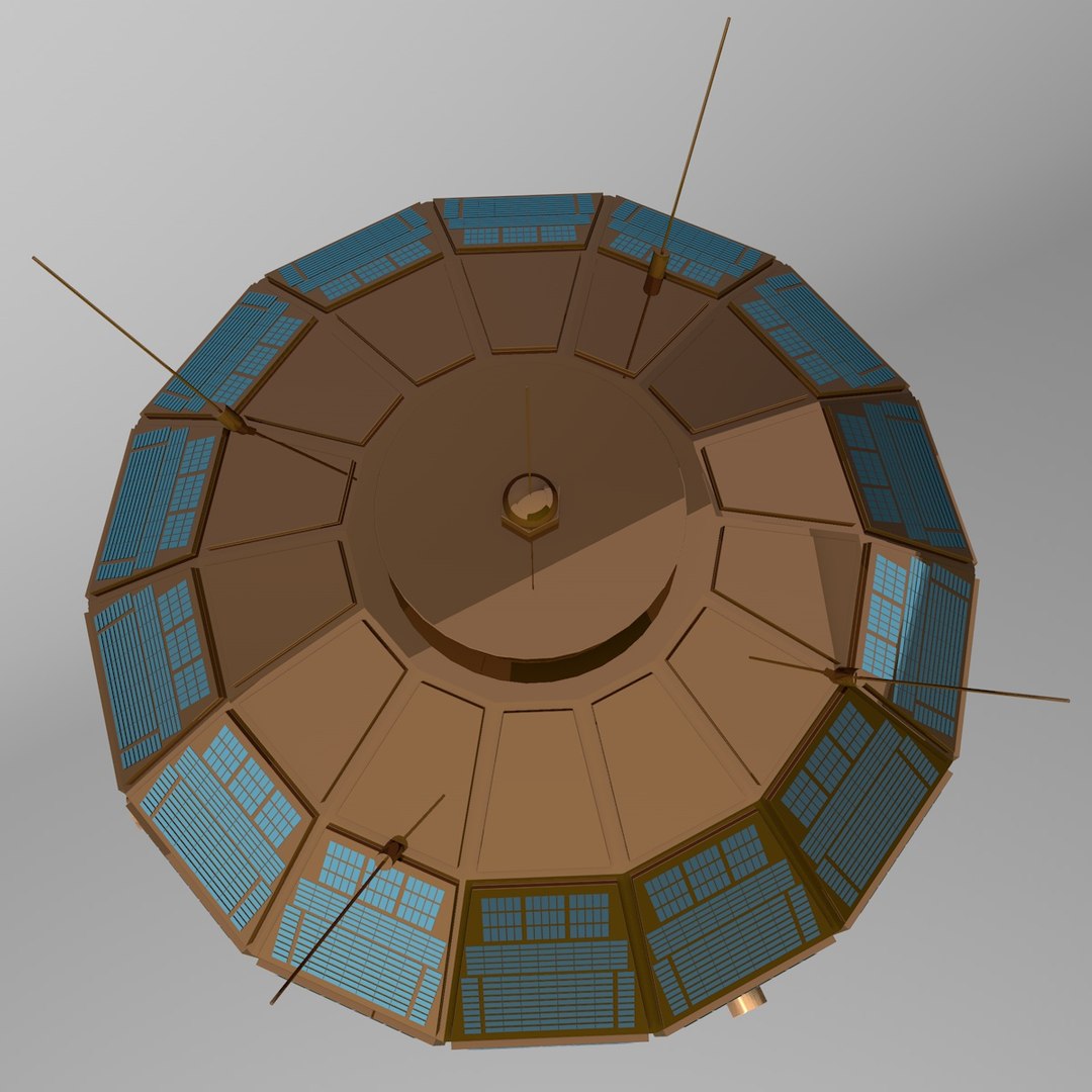 3d Alouette 1 Satelitte Model