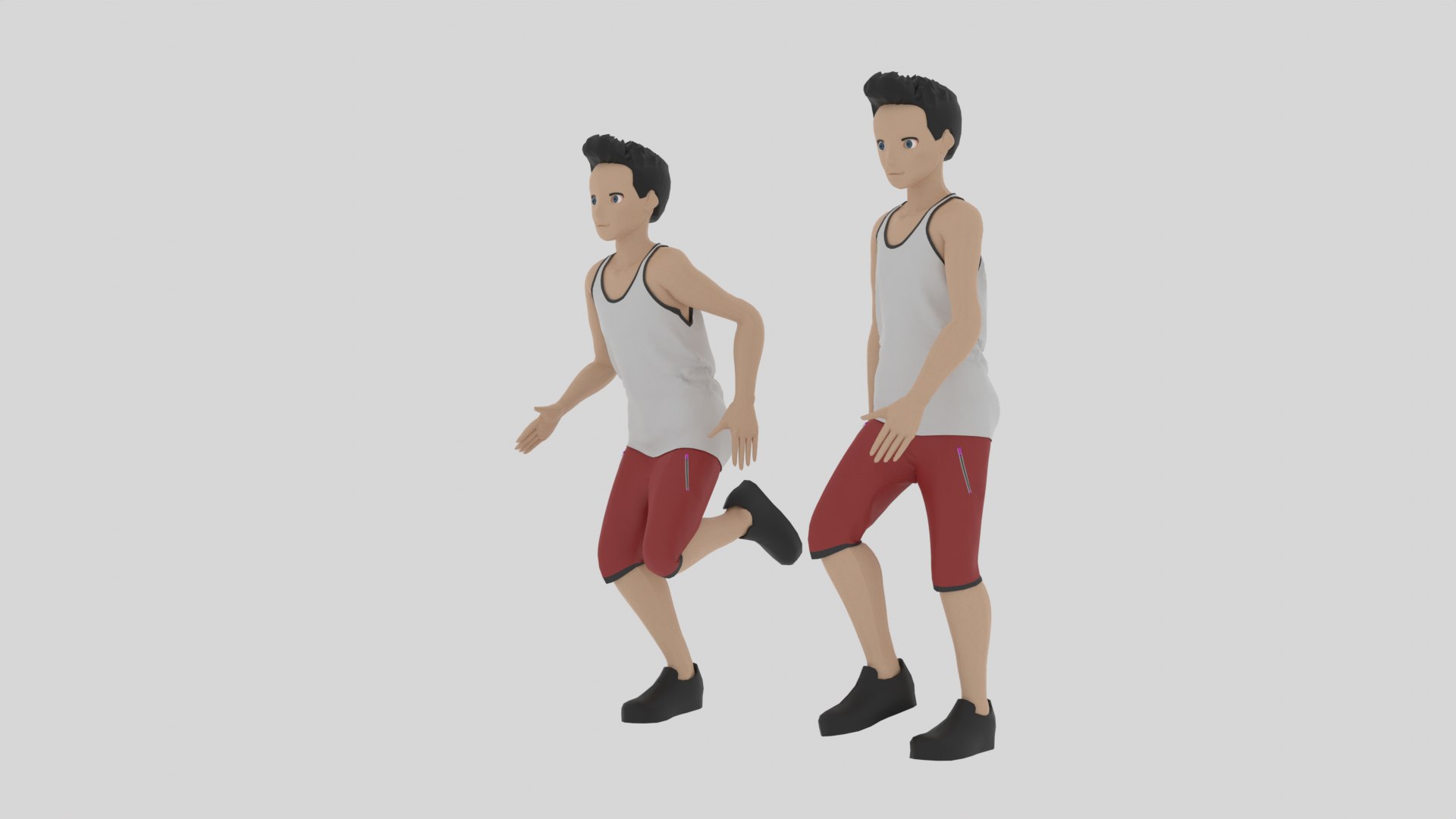 Cartoon Character Walking And Running Animation Model - TurboSquid 2004059