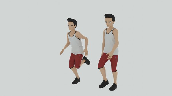 Cartoon Character Walking and Running Animation model - TurboSquid 2004059