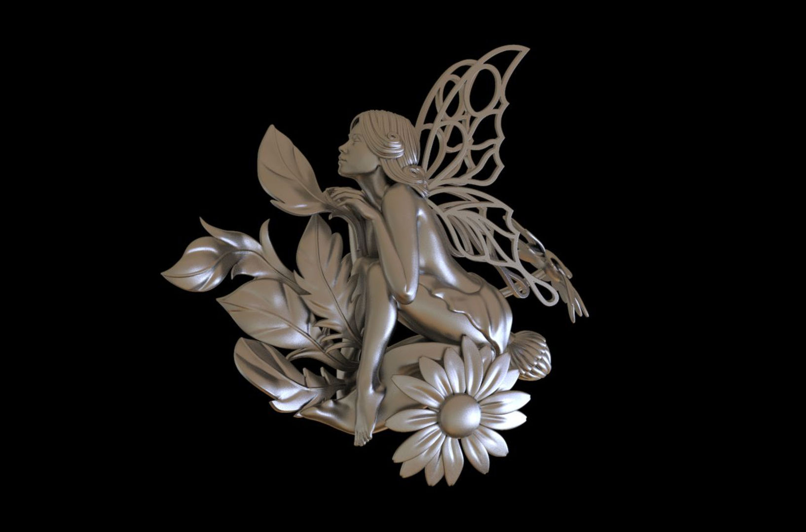 Fairy flowers 3D model - TurboSquid 1465982