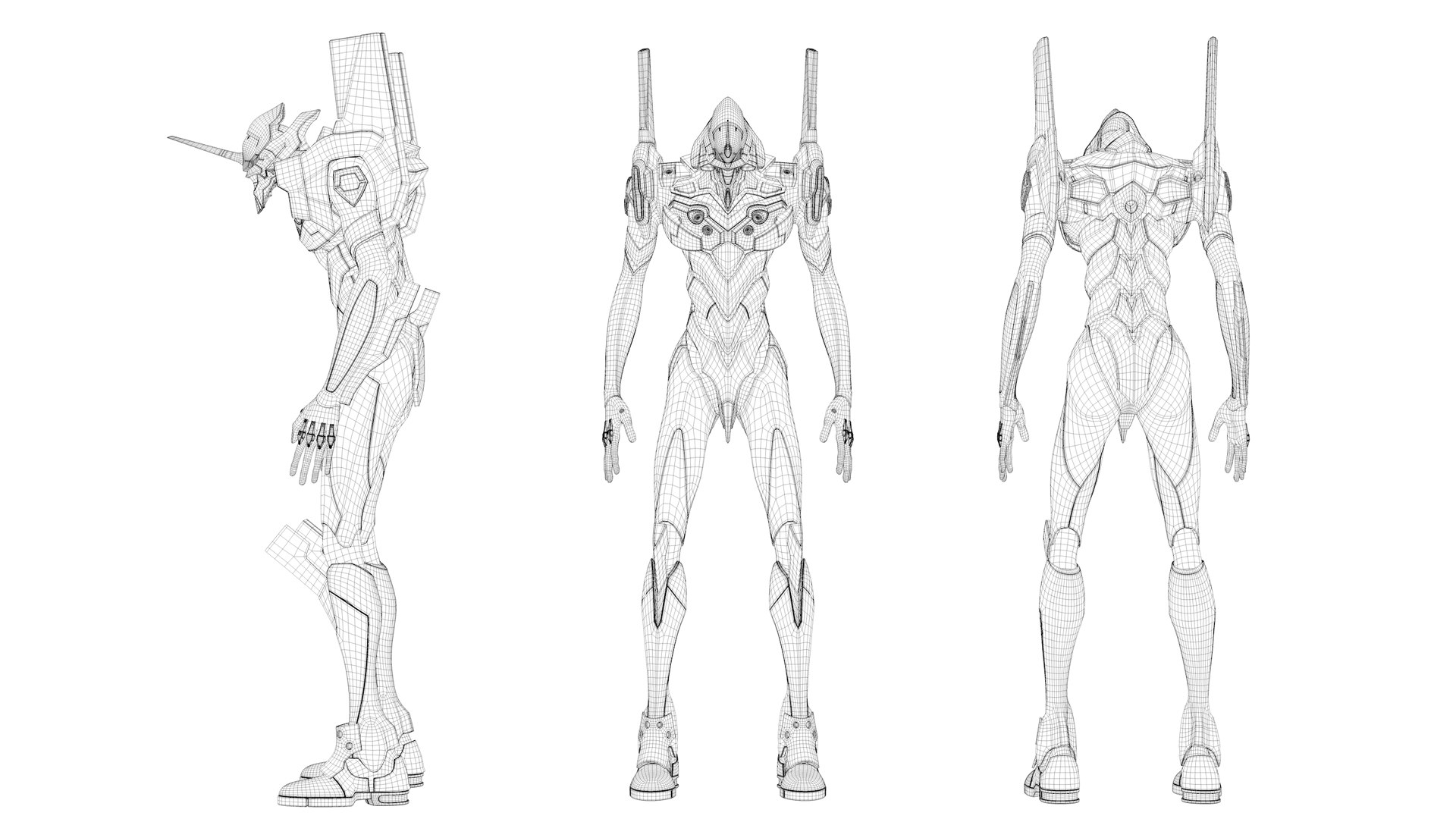 3D EVA NEON GENESIS EVANGELION EVA-01 TEST TYPE - TurboSquid 2312046