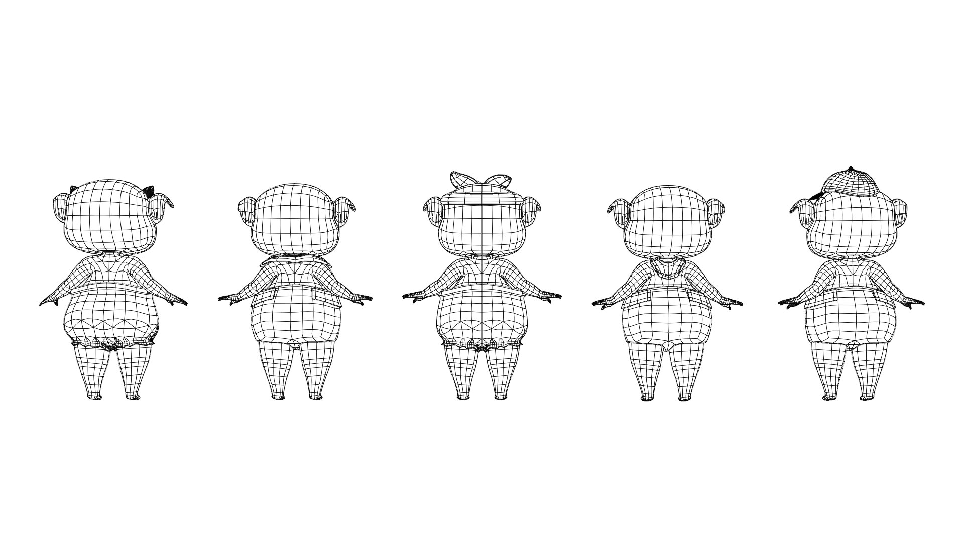 Cartoon Baby Pig 3D Model Pack 3D Model - TurboSquid 1778472